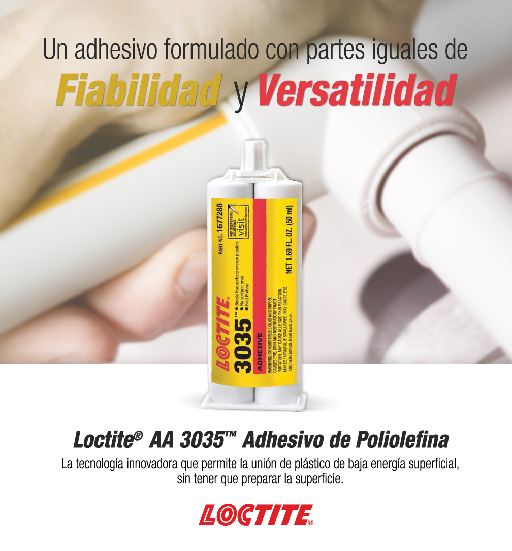 R.S. Hughes is Proud to Present Loctite® AA 3035™ Polyolefin Bonder